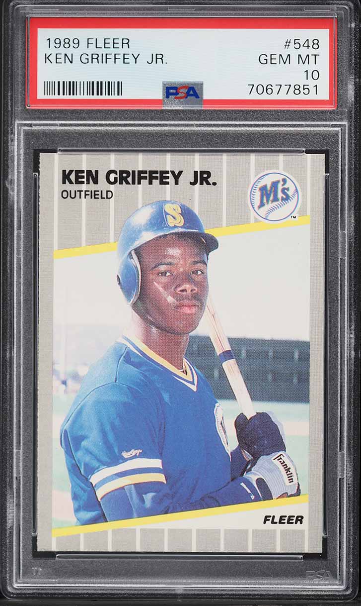 1989 Fleer Ken Griffey Jr. ROOKIE #548 PSA 10 GEM MINT on Fanatics Collect