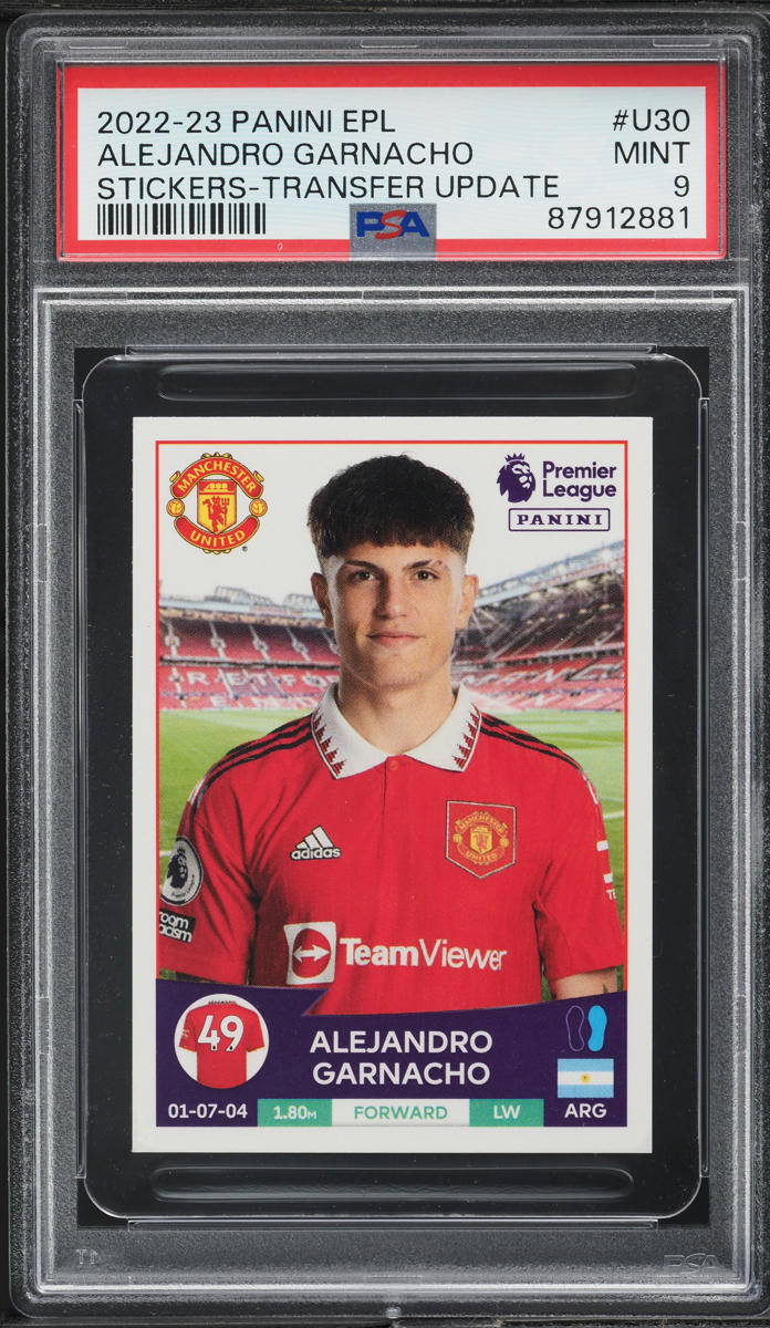 2022 Panini English Premier League Stickers Transfer Alejandro Garnacho ...