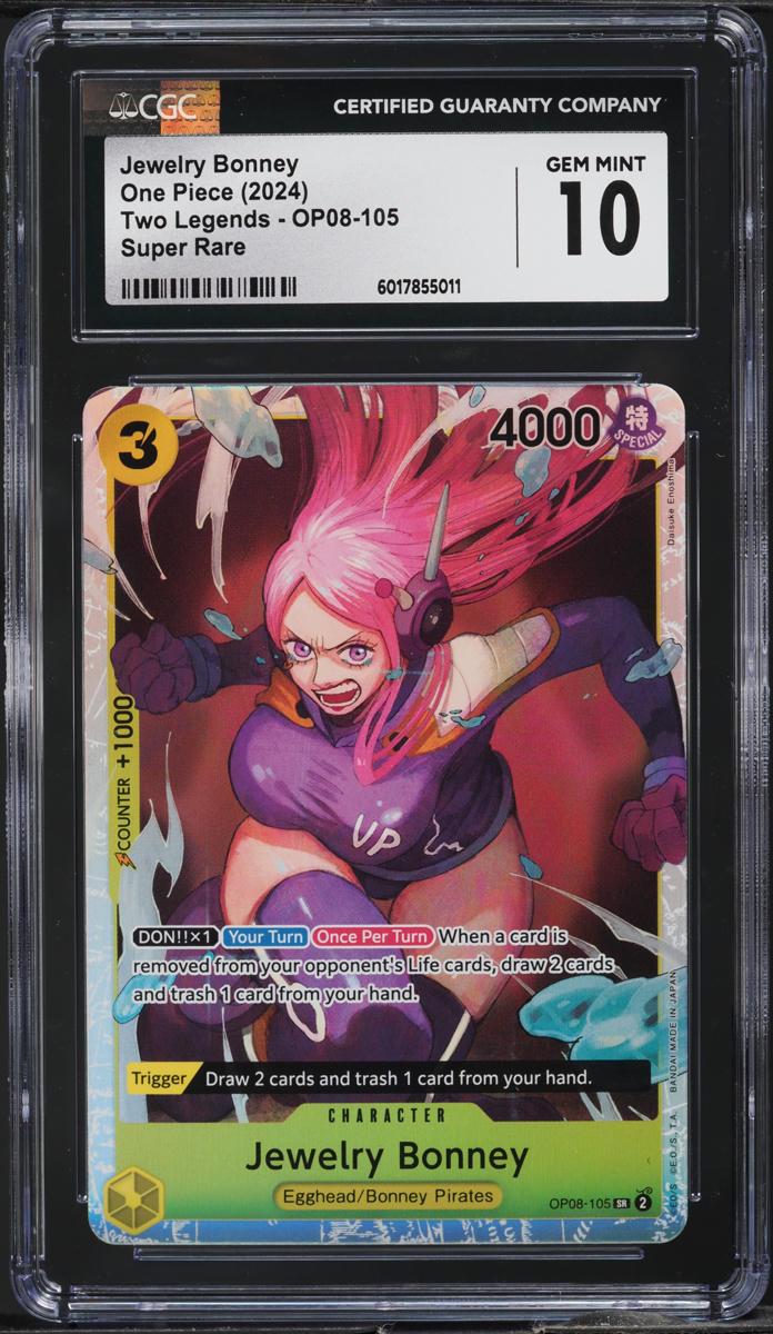 2024 One Piece Two Legends Jewelry Bonney #OP08-105 CGC 10 GEM MINT on Fanatics Collect