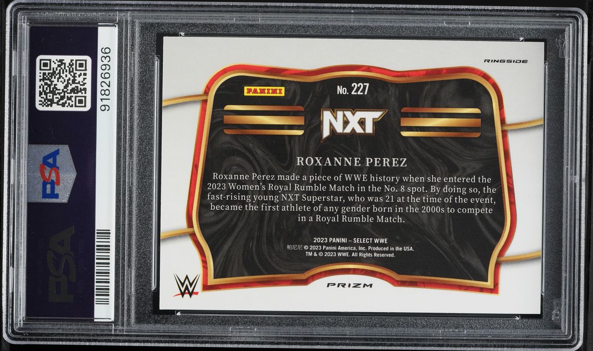 2023 Select WWE Ringside Silver Prizm Roxanne Perez #227 PSA 6 EXMT on ...