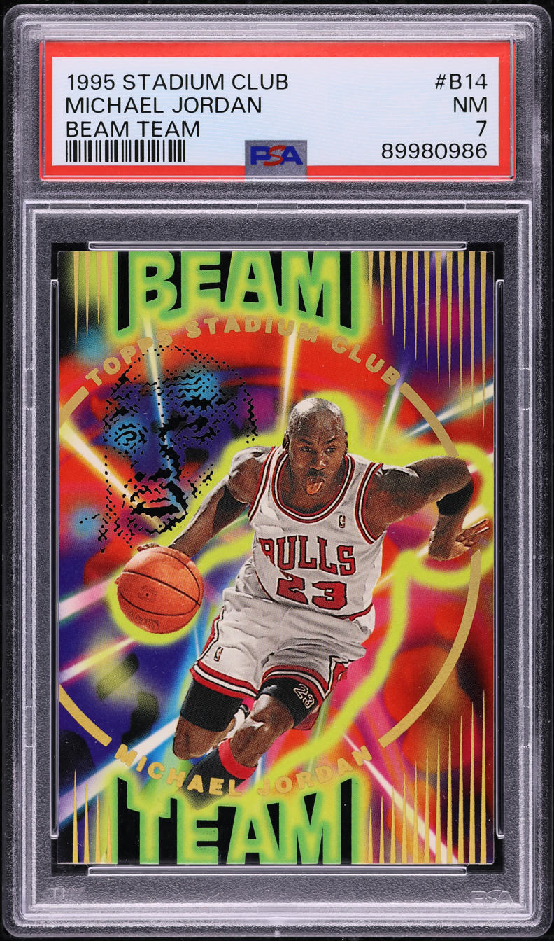 1995 Stadium Club Beam Team Michael Jordan #B14 PSA 7 NRMT on Fanatics ...