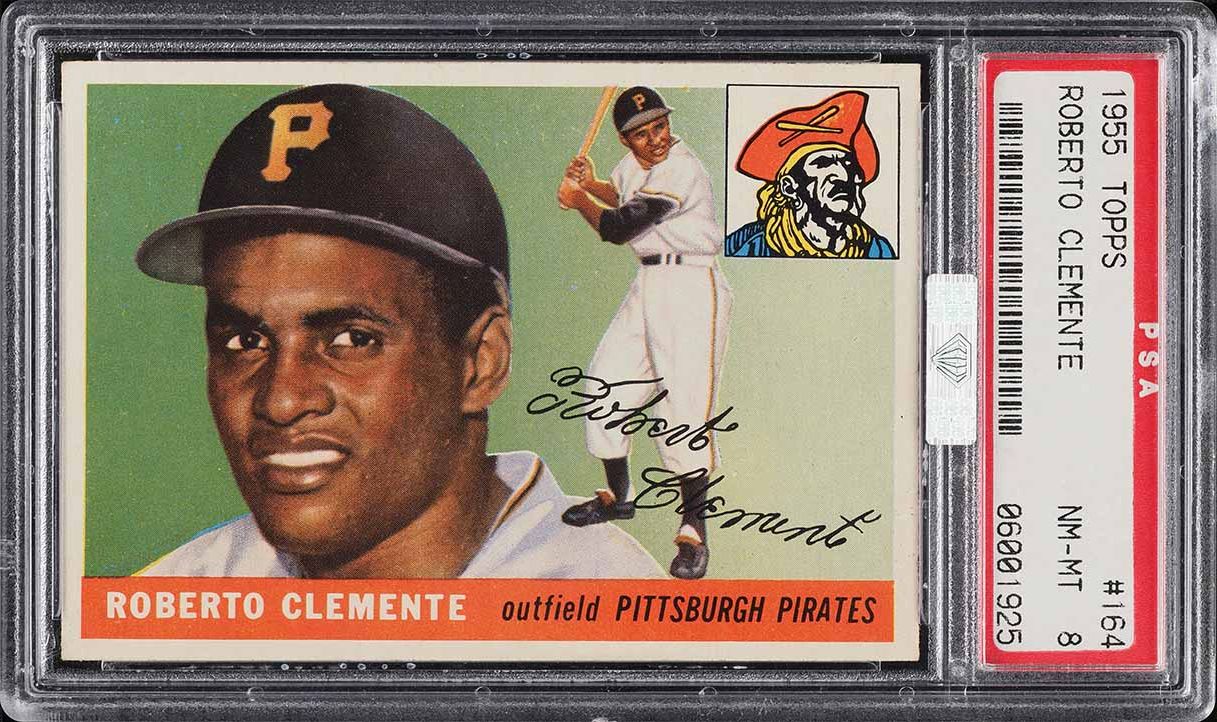 1955 Topps Roberto Clemente ROOKIE #164 MBA PSA 8 NM-MT (PWCC-A) on ...