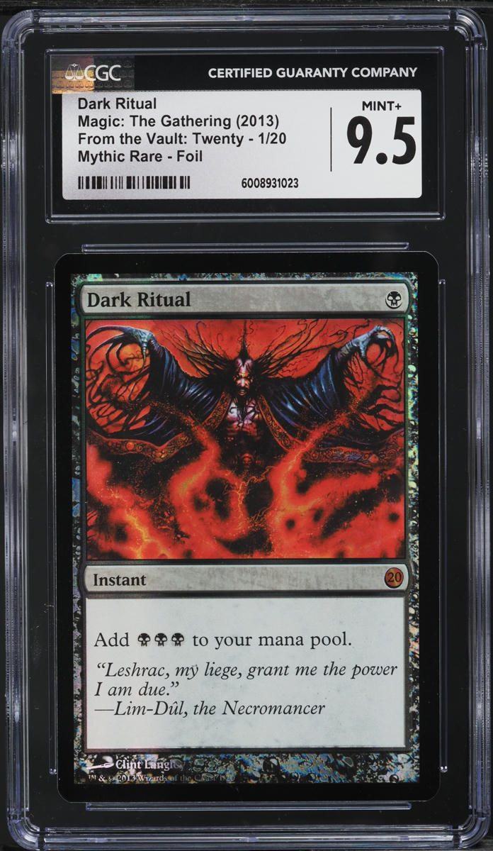 2013 Magic The Gathering From The Vault Twenty Foil Dark Ritual CGC 9.5 ...