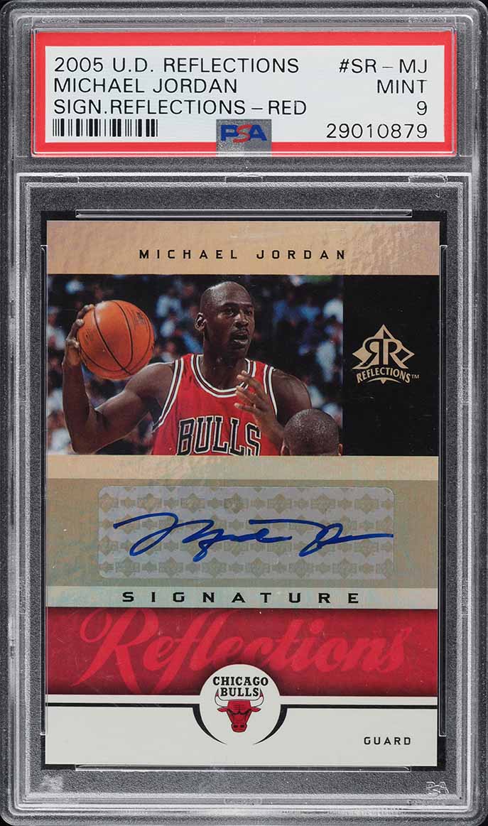 2005 Upper Deck Reflections Signature Red Michael Jordan AUTO /25 #SR ...