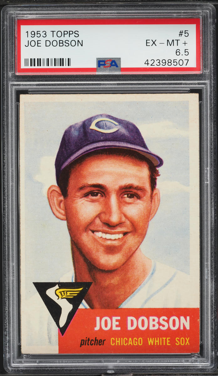 1953 Topps Joe Dobson #5 PSA 6.5 EXMT+ on Fanatics Collect