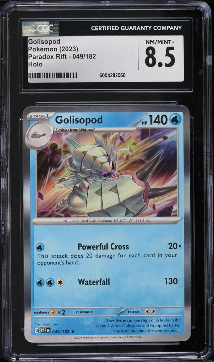 2023 Pokemon Scarlet & Violet Paradox Rift Holo Golisopod #49 CGC 8.5 ...