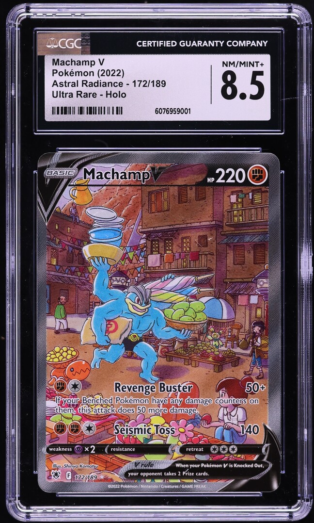 2022 Pokemon SWSH Astral Radiance Alt Art Machamp V #172 CGC 8.5 NM-MT+ ...