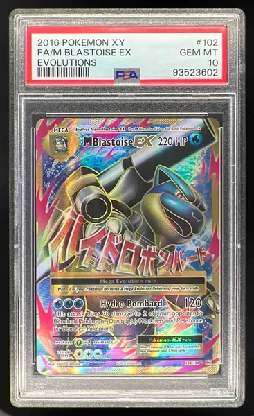 2016 Pokemon XY Evolutions #102/108 Mega Blastoise PSA 10 on Fanatics ...