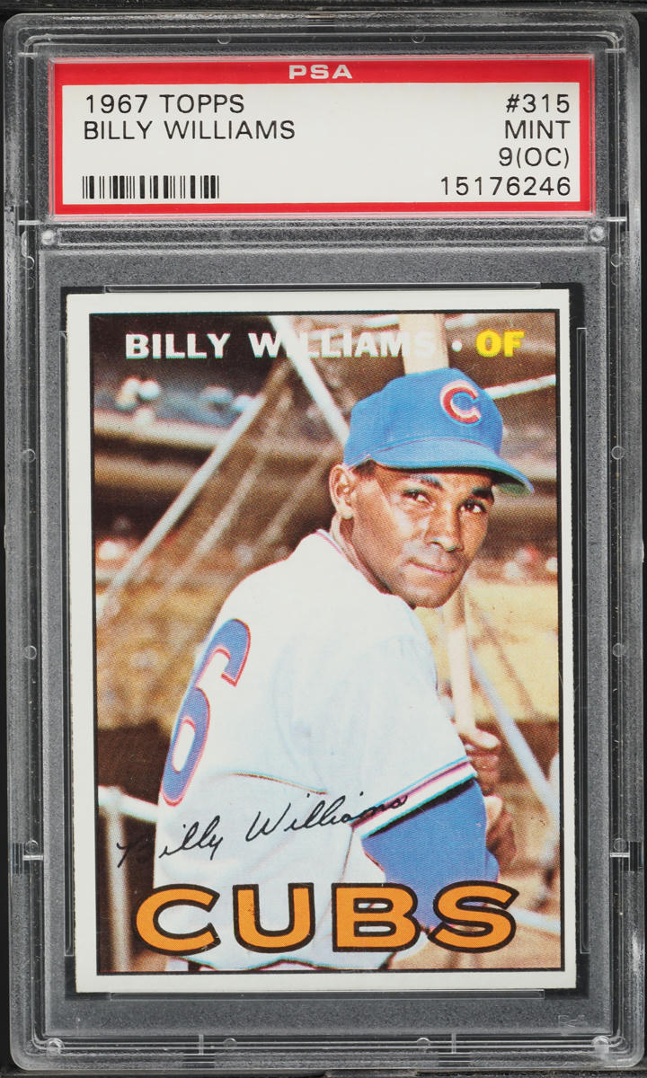 1967 Topps Billy Williams #315 PSA 9(oc) MINT on Fanatics Collect