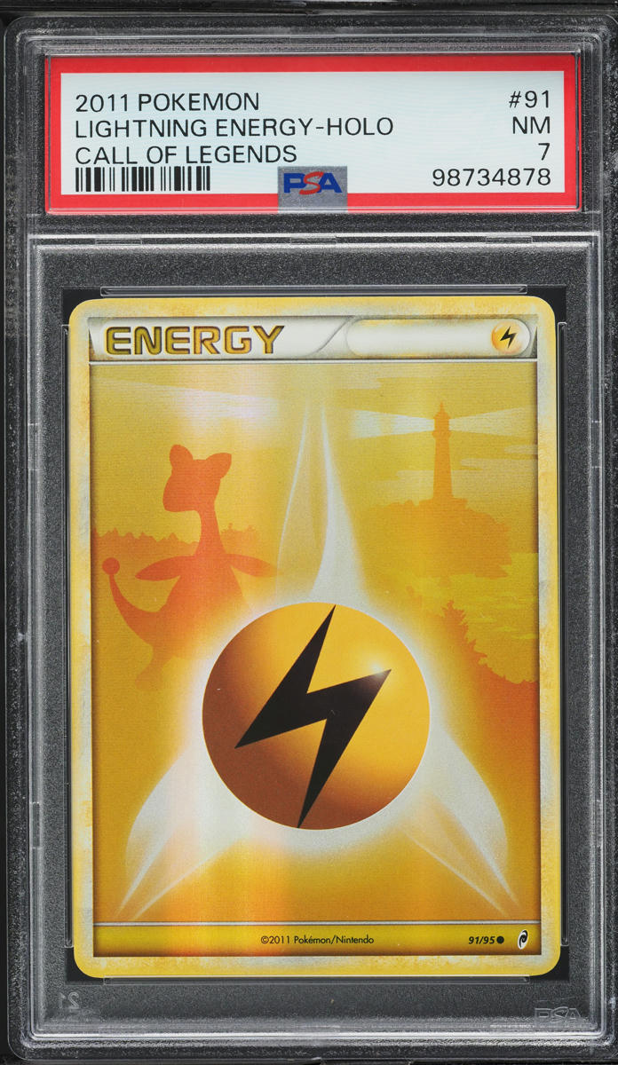 2011 Pokemon Call Of Legends Holo Lightning Energy #91 PSA 7 NRMT on ...