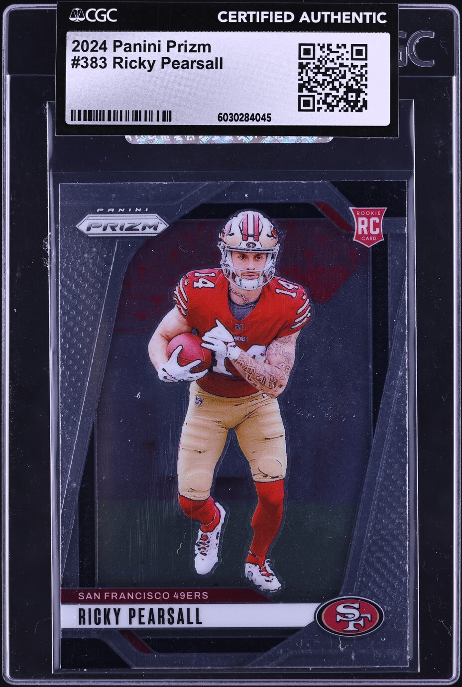 2024 Panini Prizm Ricky Pearsall ROOKIE #383 CGC AUTH on Fanatics Collect