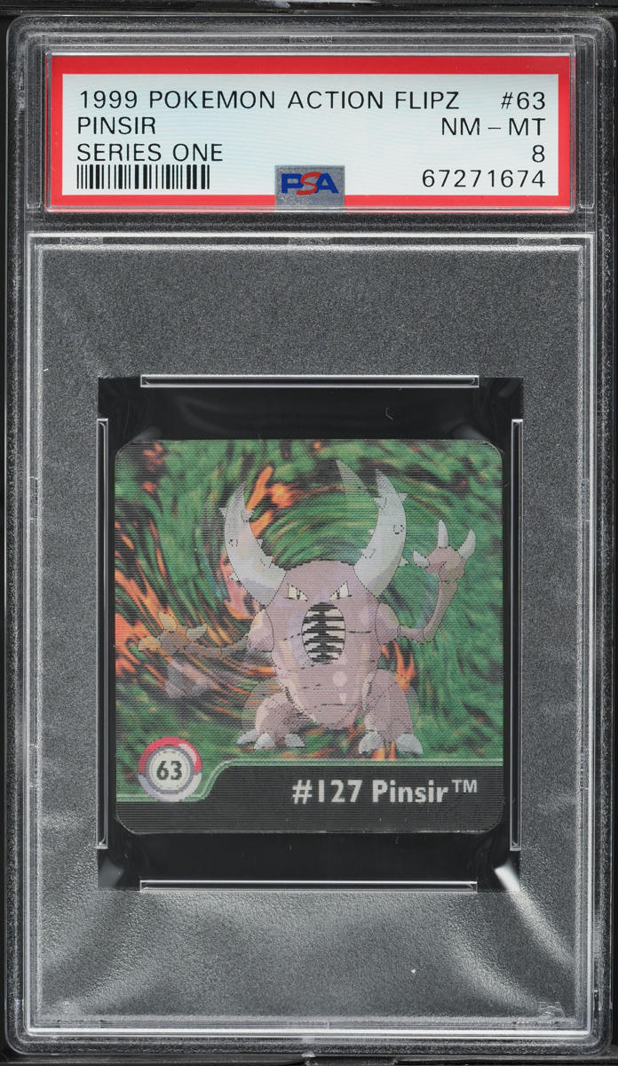 1999 Pokemon Action Flipz Series One Pinsir #63 PSA 8 NM-MT on Fanatics ...