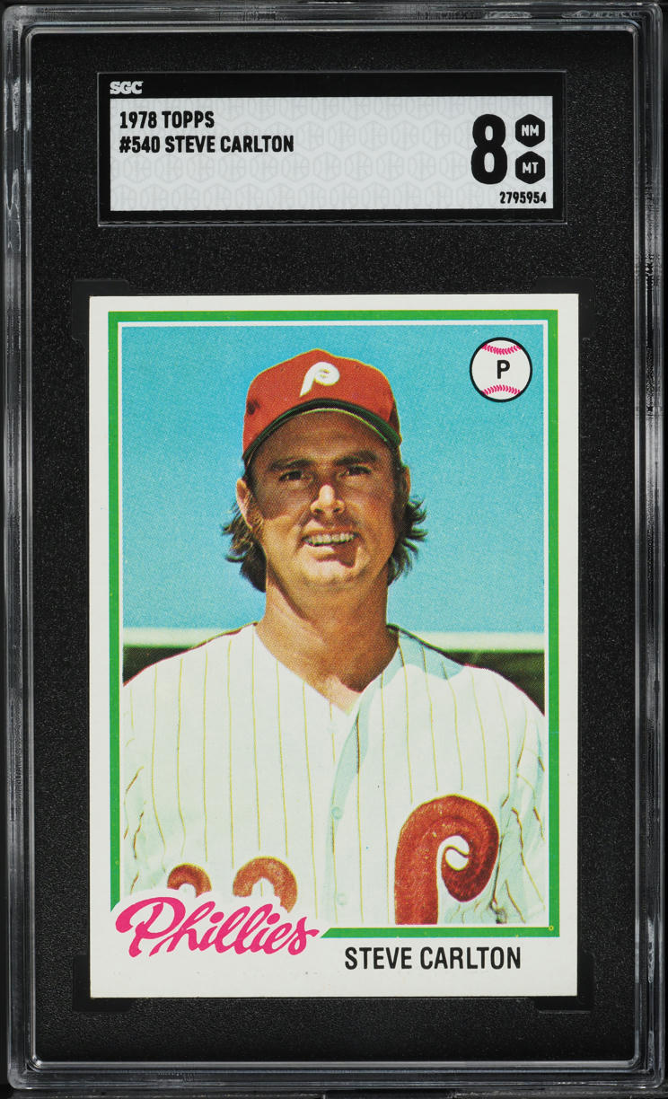 1978 Topps Steve Carlton #540 SGC 8 NM-MT on Fanatics Collect