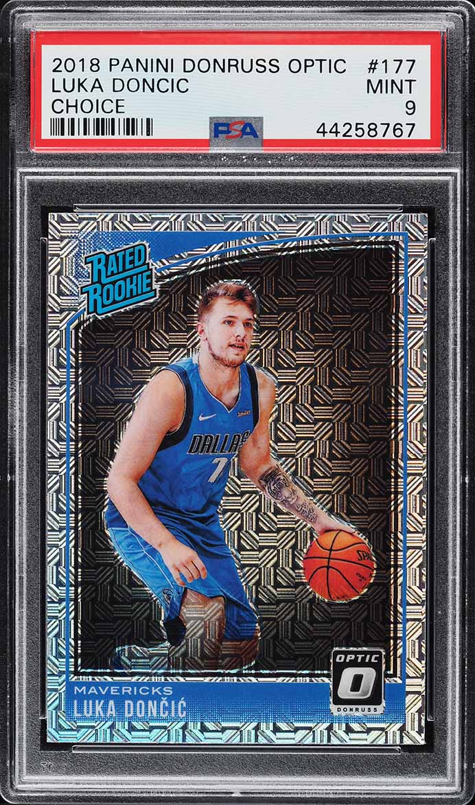 2018 Donruss Optic Choice Luka Doncic ROOKIE #177 PSA 9 MINT on ...