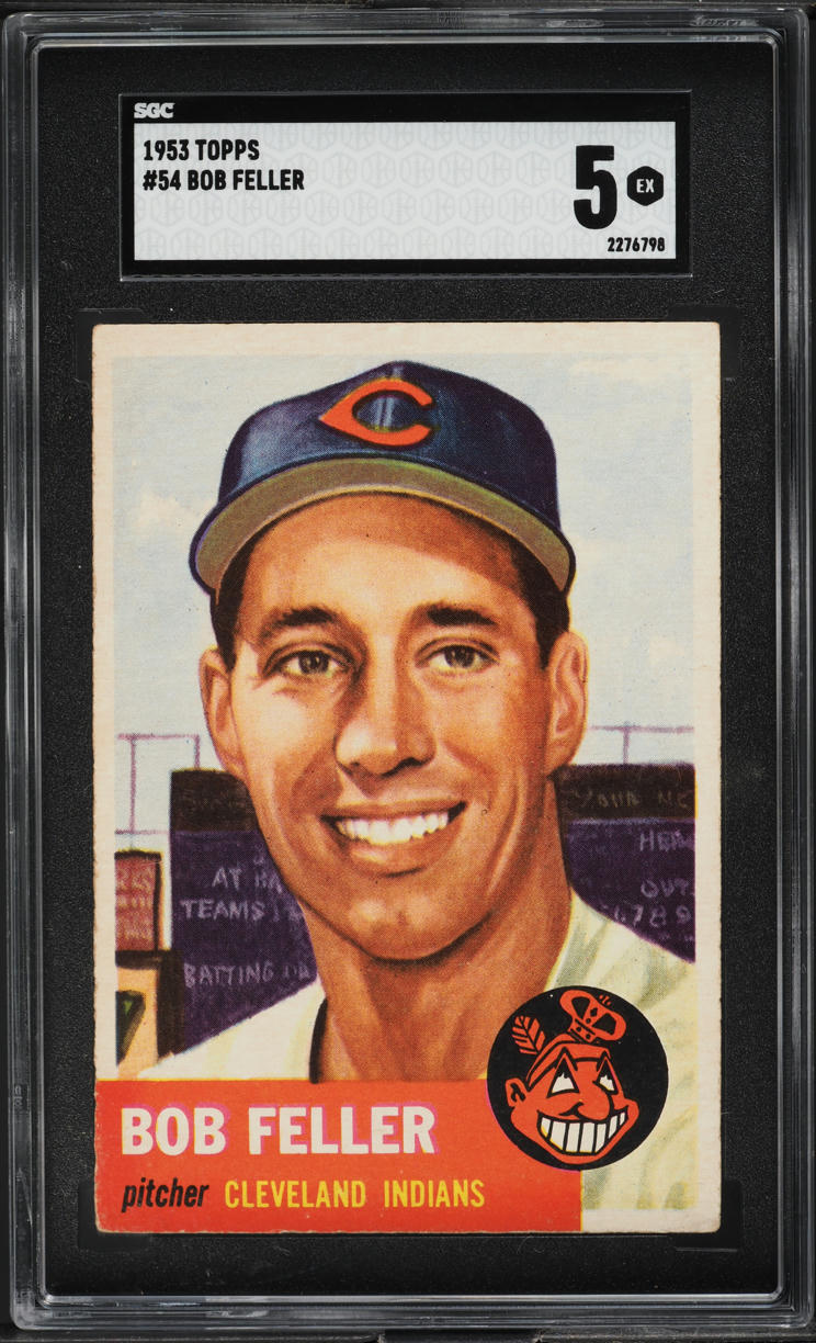 1953 Topps Bob Feller #54 SGC 5 EX on Fanatics Collect