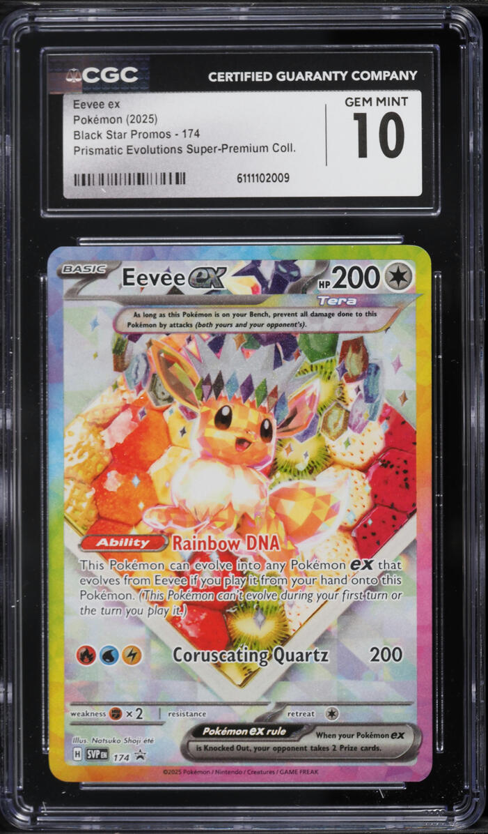 2025 Pokemon SV Promo Prismatic Evolutions Super Premium Holo Eevee ex ...