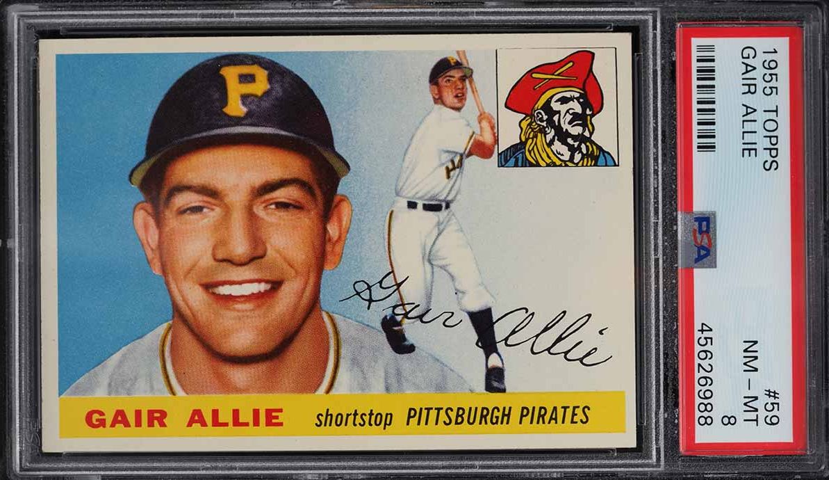 1955 Topps Gair Allie #59 PSA 8 NM-MT on Fanatics Collect