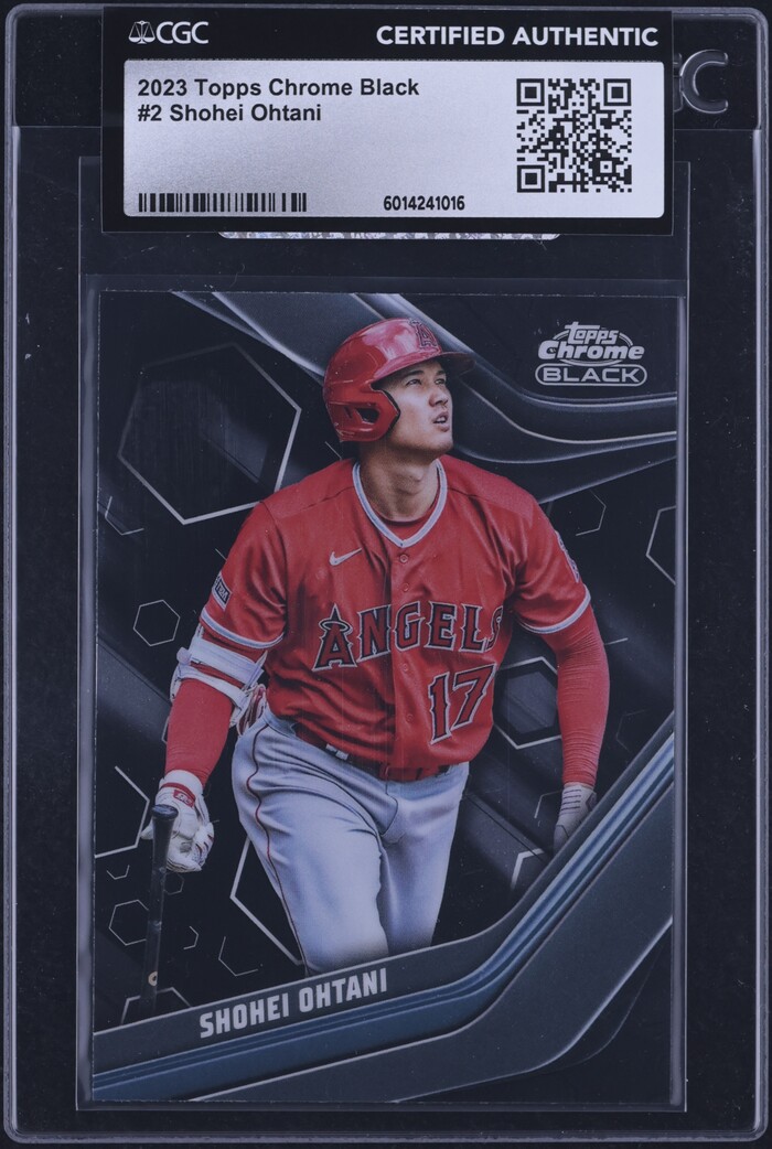 2023 Topps Chrome Black Shohei Ohtani #2 CGC AUTH on Fanatics Collect