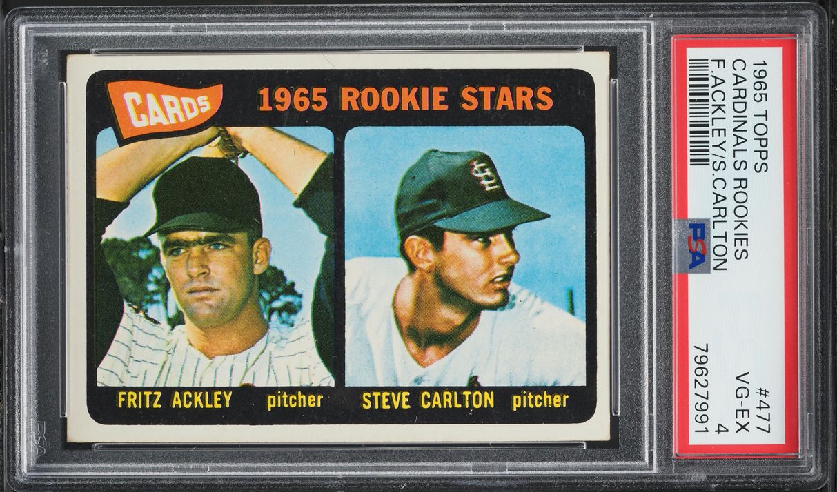 1965 Topps Steve Carlton ROOKIE #477 PSA 4 VGEX on Fanatics Collect