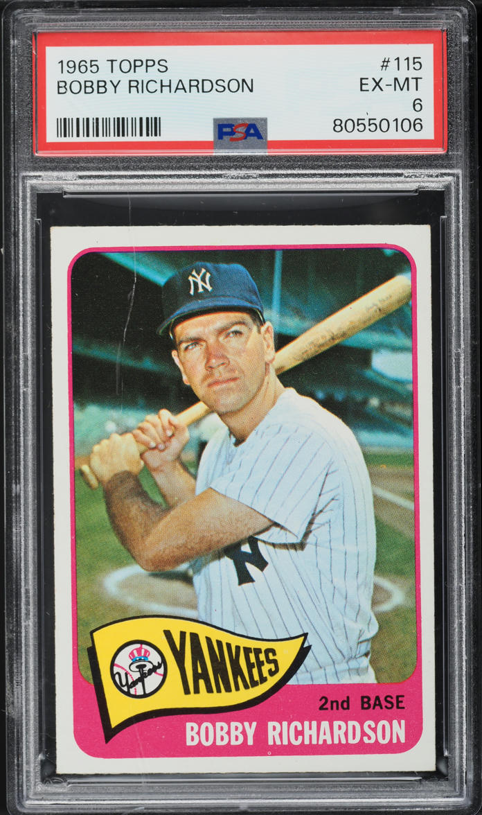 1965 Topps Bobby Richardson #115 PSA 6 EXMT on Fanatics Collect