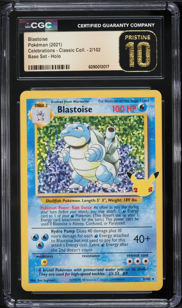2021 Pokemon Sword & Shield Celebrations Classic Holo Blastoise #2 CGC ...