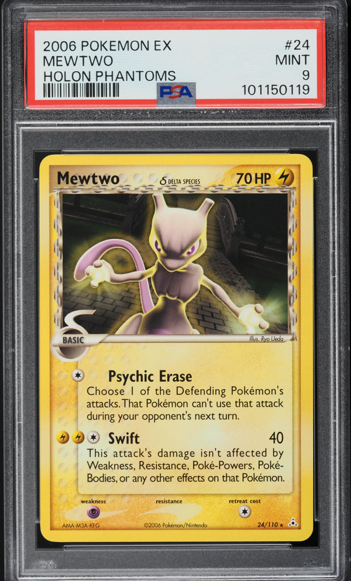 2006 Pokemon EX Holon Phantoms Mewtwo #24 PSA 9 MINT on Fanatics Collect