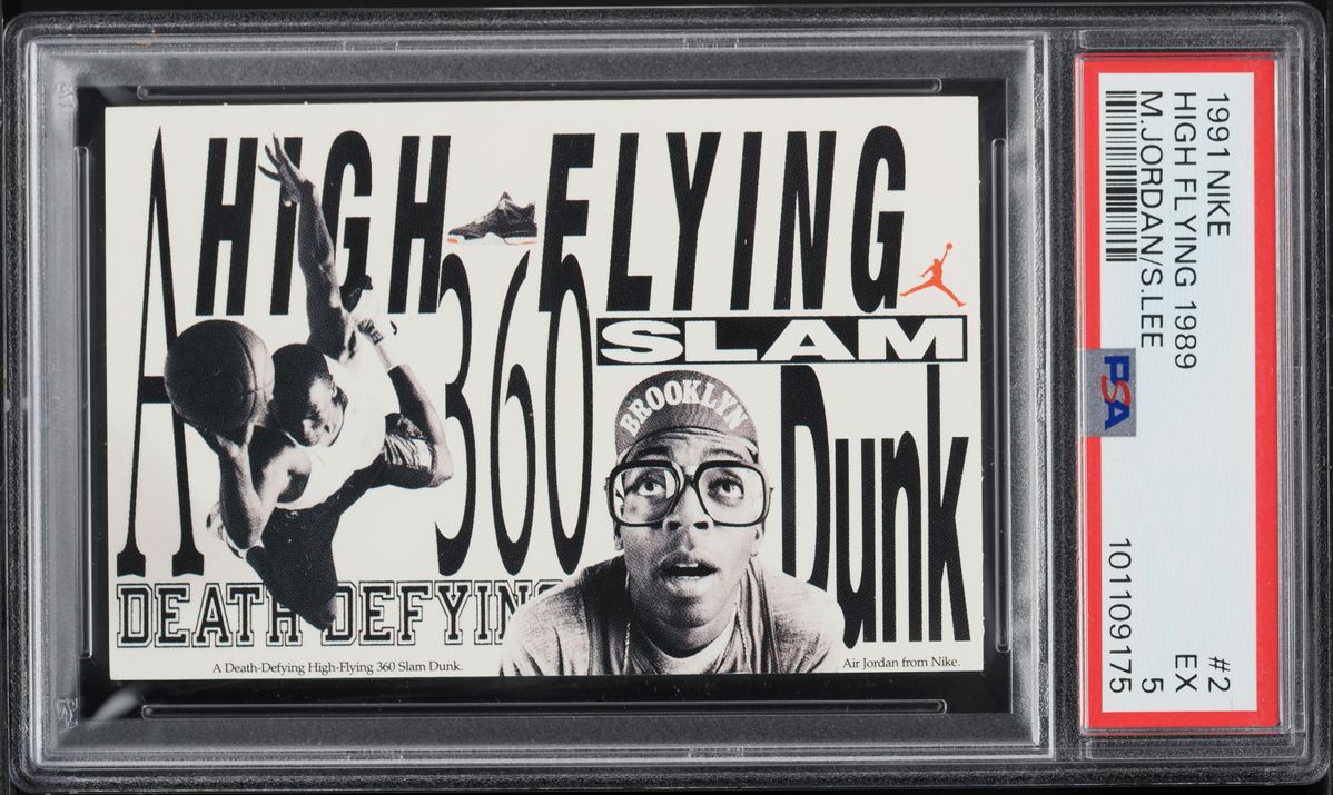 1991 Nike High Flying '89 Michael Jordan & Spike Lee #2 PSA 5 EX on ...