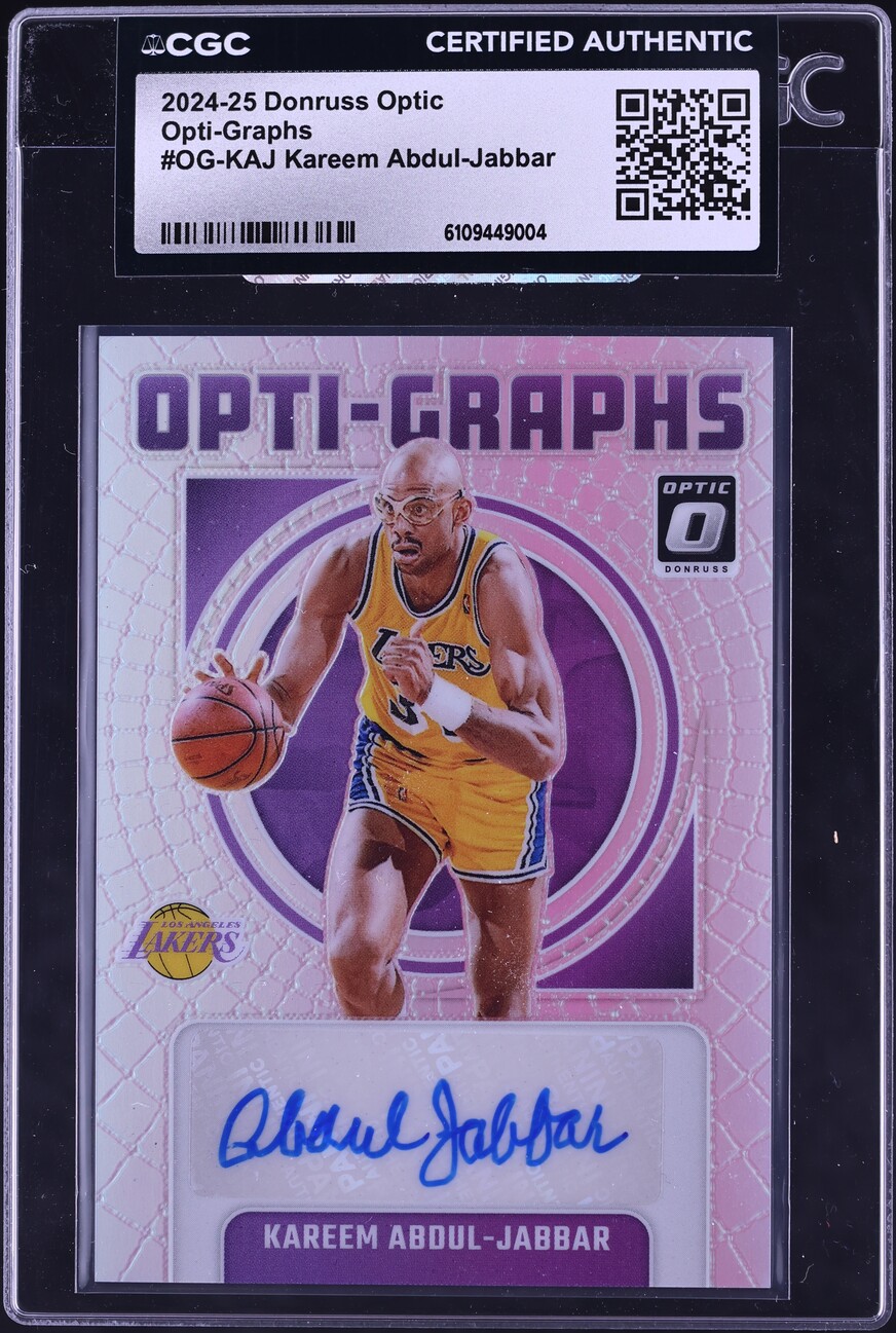 2024 Donruss Optic Opti-Graphs Kareem Abdul-Jabbar AUTO /35 #OG-KAJ CGC ...