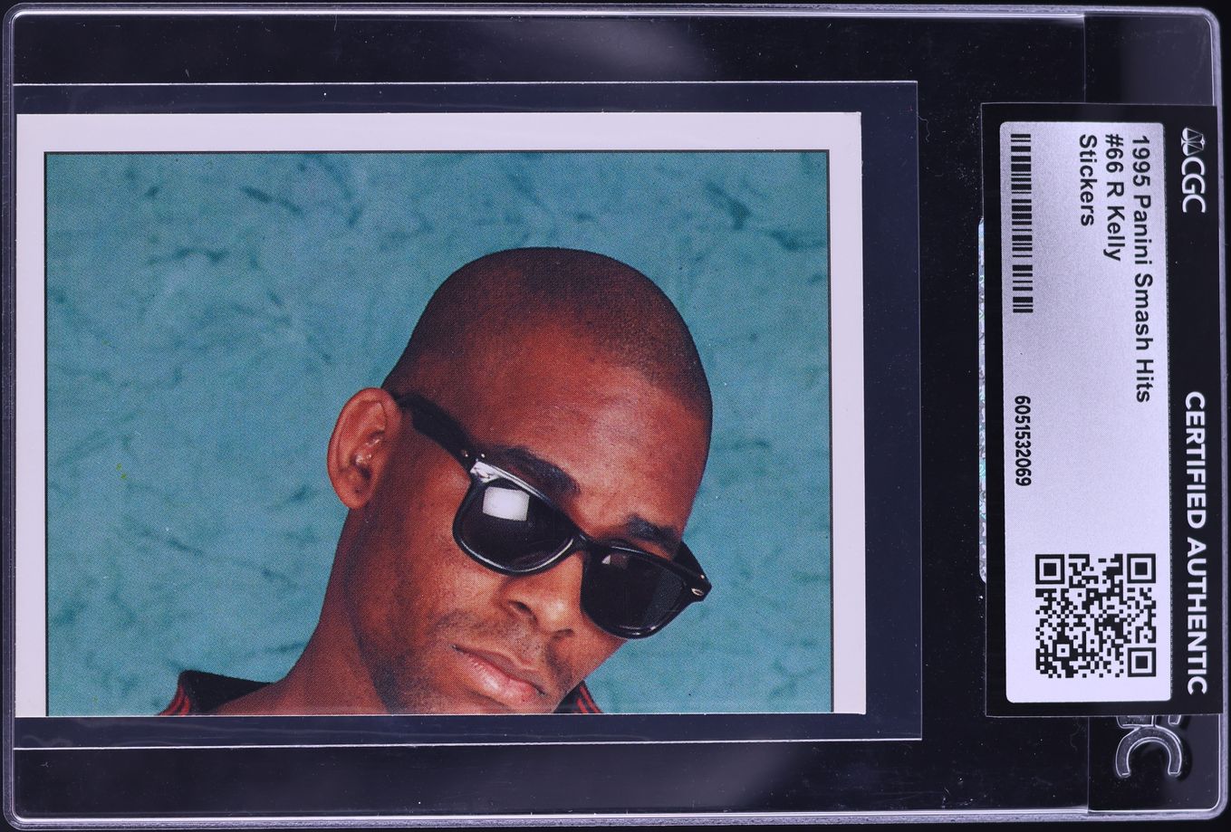 1995 Panini Smash Hits Stickers R. Kelly #66 CGC AUTH on Fanatics Collect
