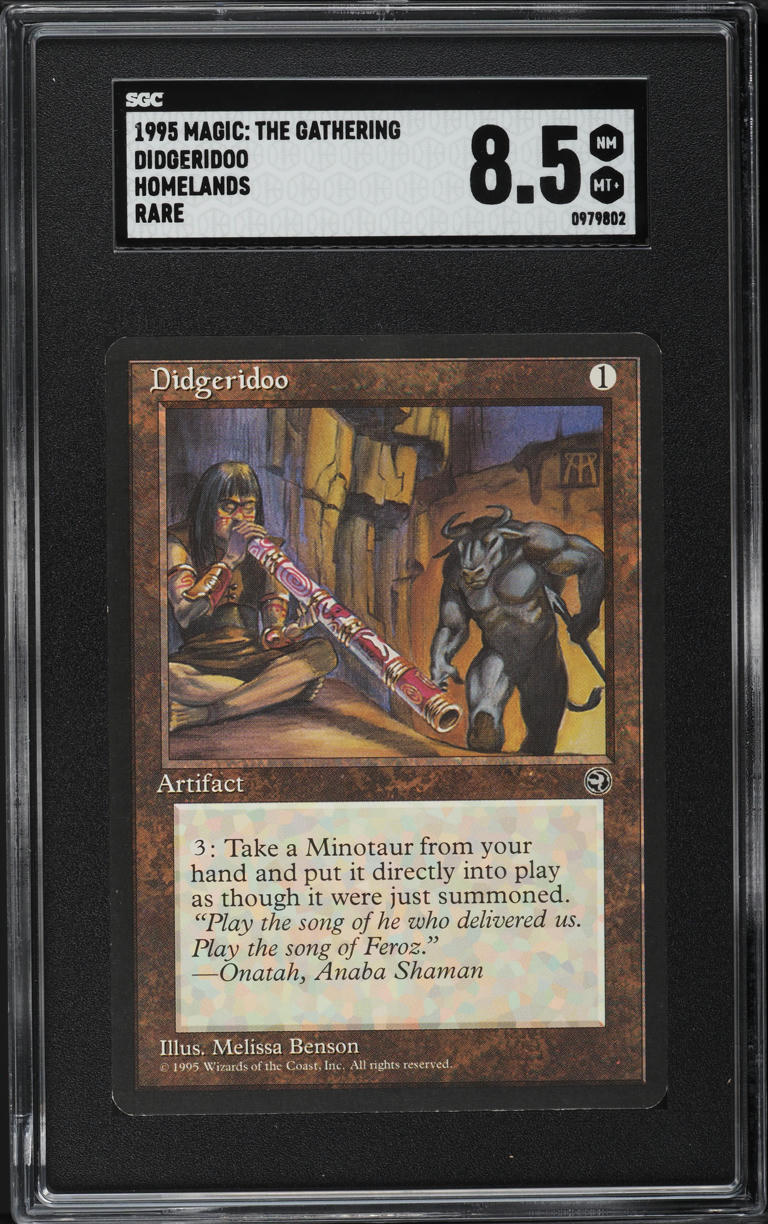 1995 Magic The Gathering MTG Homelands Rare Didgeridoo SGC 8.5 NM-MT+ ...