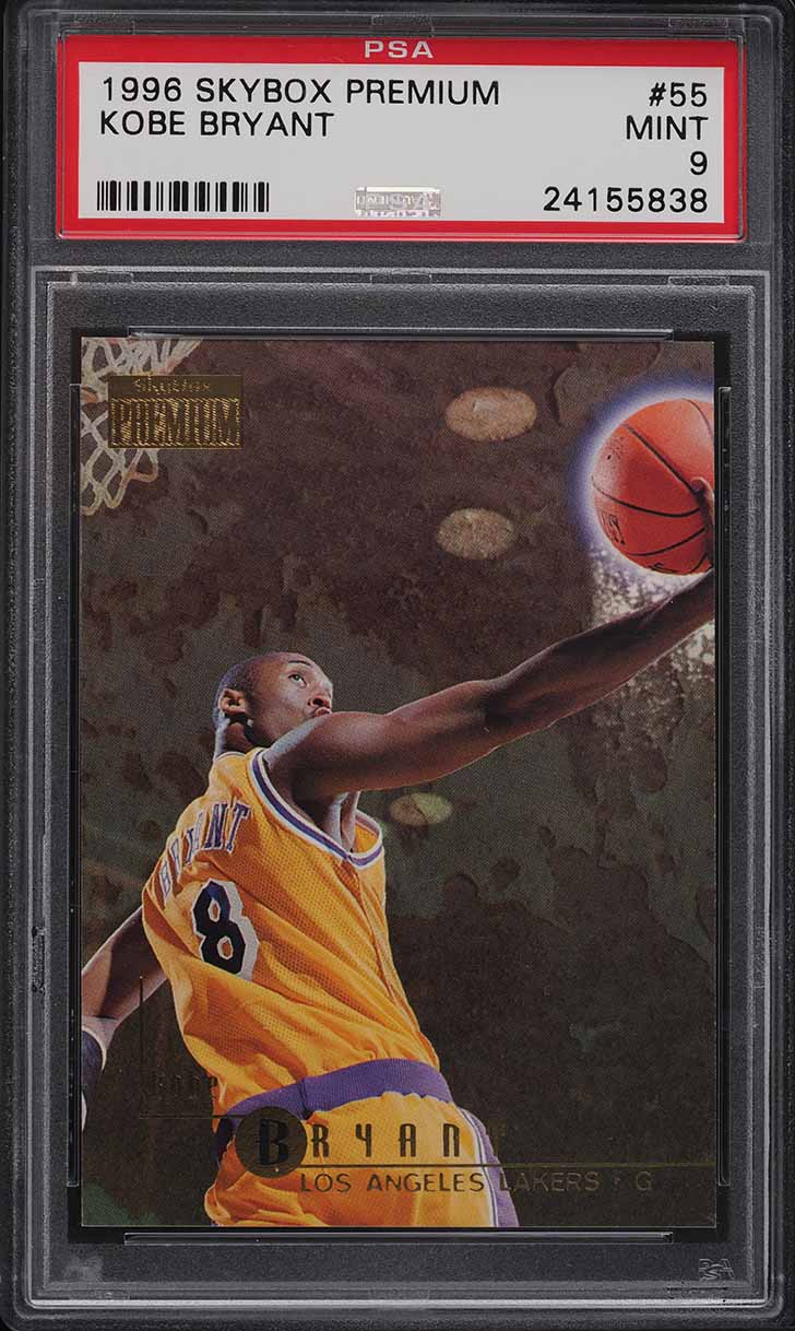 1996 Skybox Premium Kobe Bryant ROOKIE #55 PSA 9 MINT on Fanatics Collect