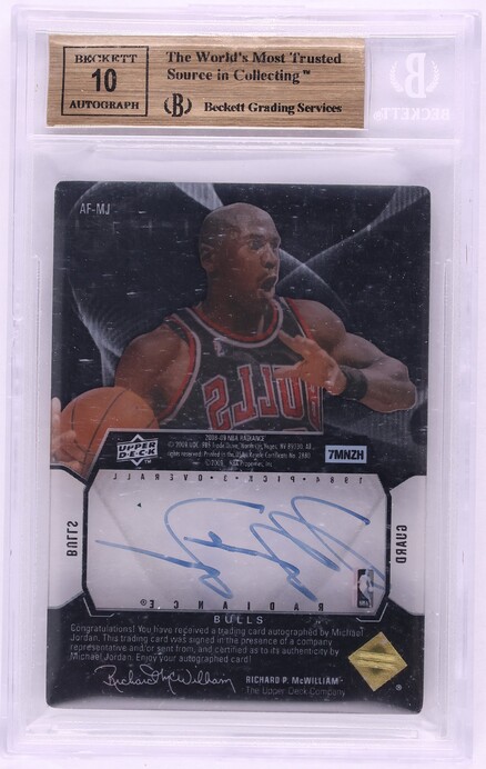 2008 Upper Deck Radiance Auto Focus Michael Jordan AUTO #AFMJ BGS 9.5 ...