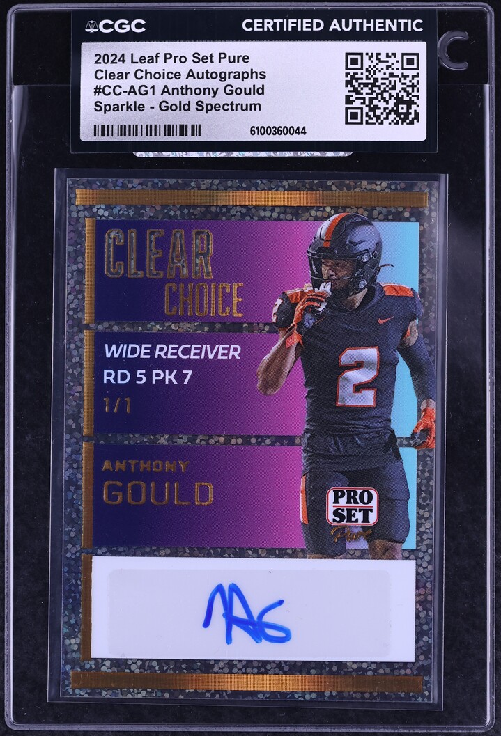 2024 Leaf Pro Set Pure Clear Choice Sparkle Gold Spectrum Anthony Gould ...