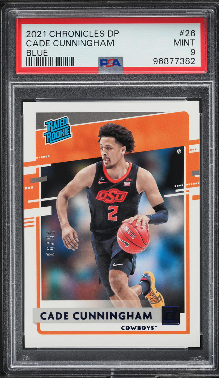 2021 Panini Chronicles Draft Picks Blue Cade Cunningham #26 PSA 9 MINT on Fanatics Collect