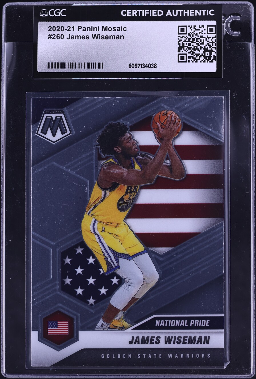 2020 Panini Mosaic James Wiseman #260 CGC AUTH on Fanatics Collect