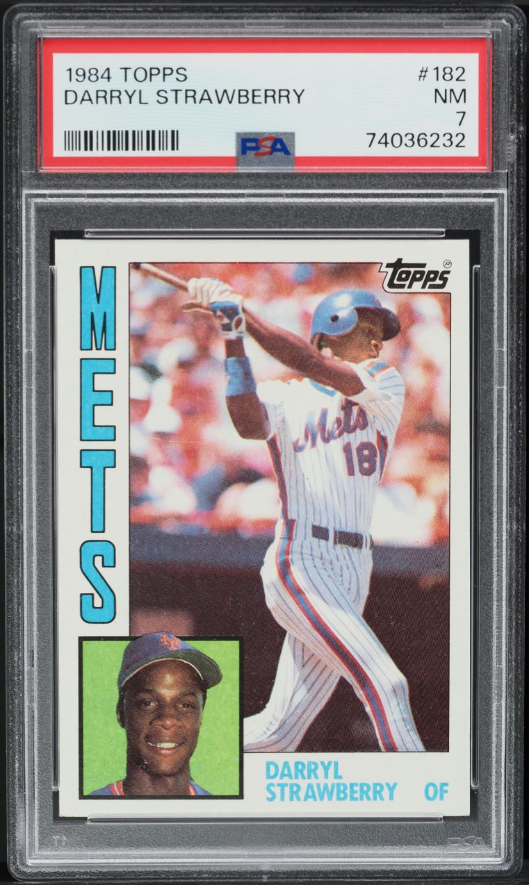 1984 Topps Darryl Strawberry ROOKIE #182 PSA 7 NRMT on Fanatics Collect