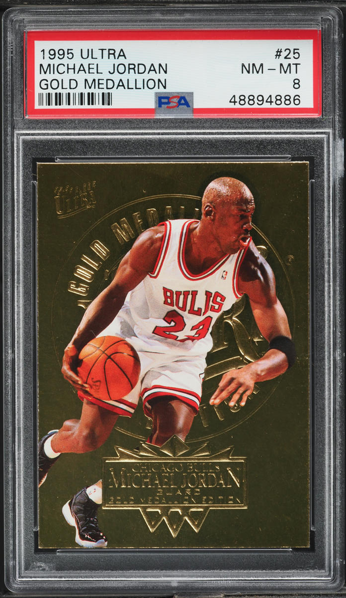 1995 Ultra Gold Medallion Michael Jordan #25 PSA 8 NM-MT on Fanatics ...