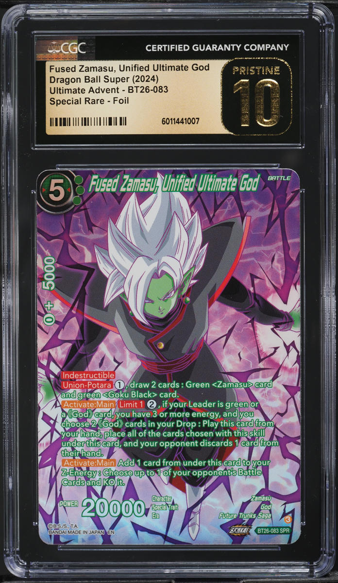 2024 Dragon Ball S Advent Fused Zamasu Unified Ultimate God SR #BT26 ...