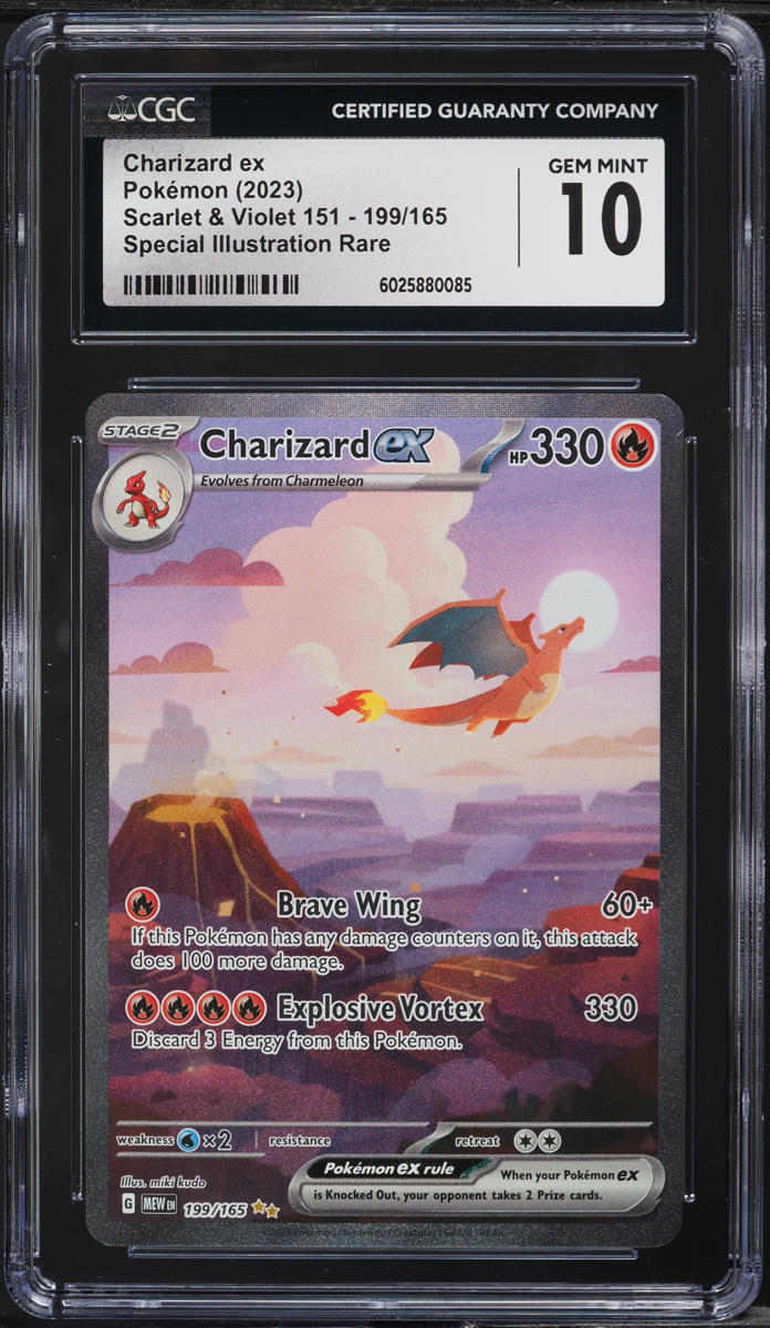 2023 Pokemon Scarlet & Violet 151 SIR Charizard ex #199 CGC 10 GEM MINT ...