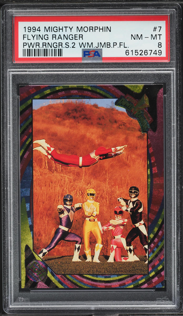 1994 Mighty Morphin Power Rangers Series 2 Jumbo Power Foil Flying ...