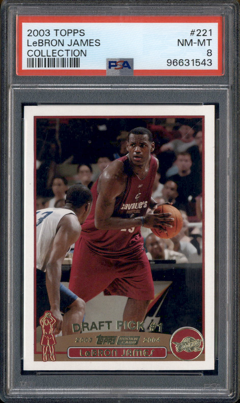 2003 Topps Collection #221 LeBron James RC Rookie PSA 8 on Fanatics Collect