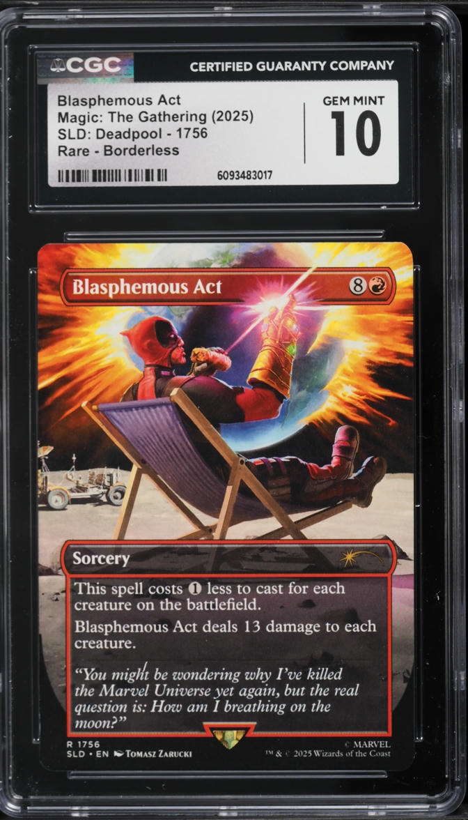 2025 Magic The Gathering MTG SLD Deadpool Borderless Blasphemous Act ...