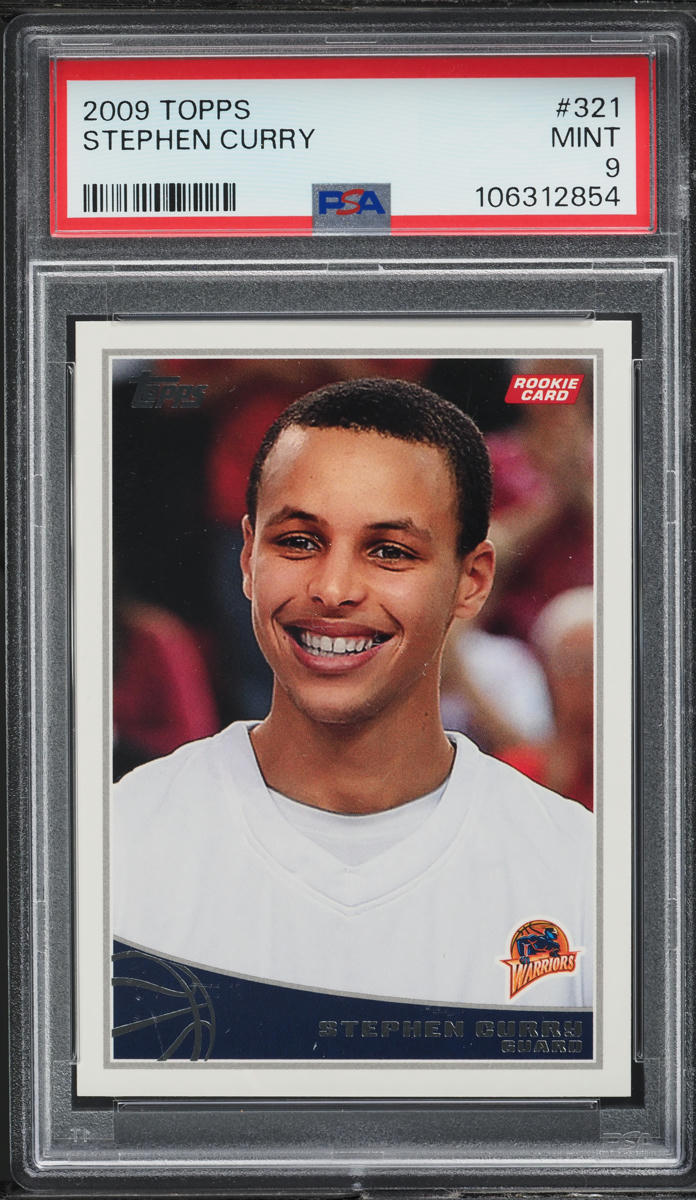 2009 Topps Basketball Stephen Curry ROOKIE #321 PSA 9 MINT on Fanatics ...