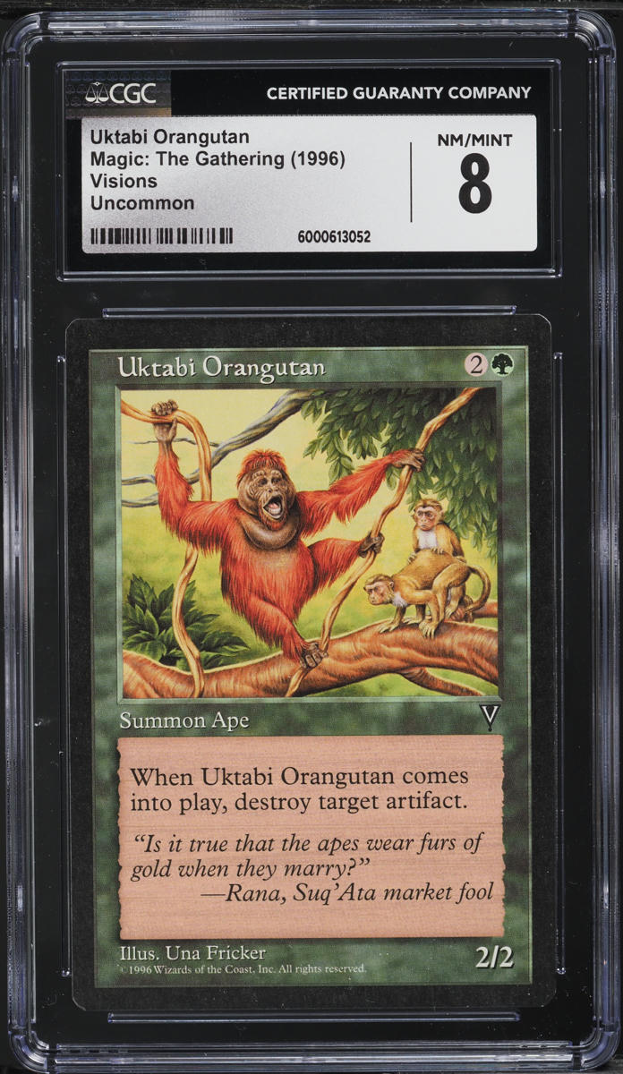 1996 Magic The Gathering MTG Visions Uktabi Orangutan CGC 8 NM-MT on ...