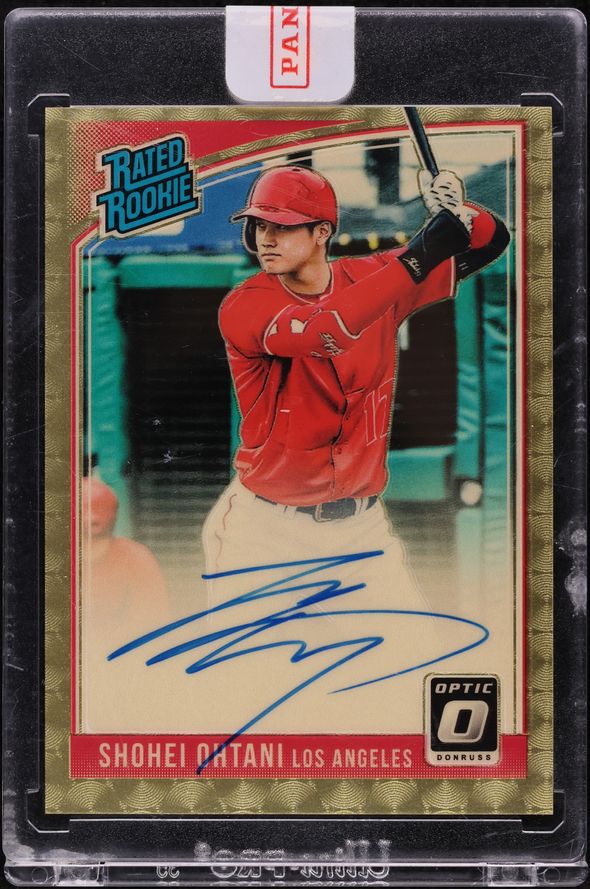 2018 Donruss Optic Gold Vinyl Shohei Ohtani ROOKIE AUTO 1/1 #RRS-SO on ...