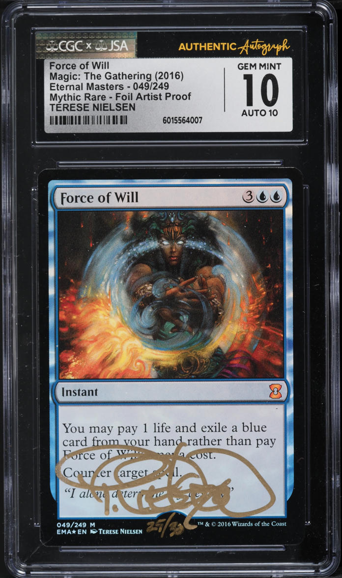 2016 Magic The Gathering Eternal Masters Foil Artist Proof Force Of ...