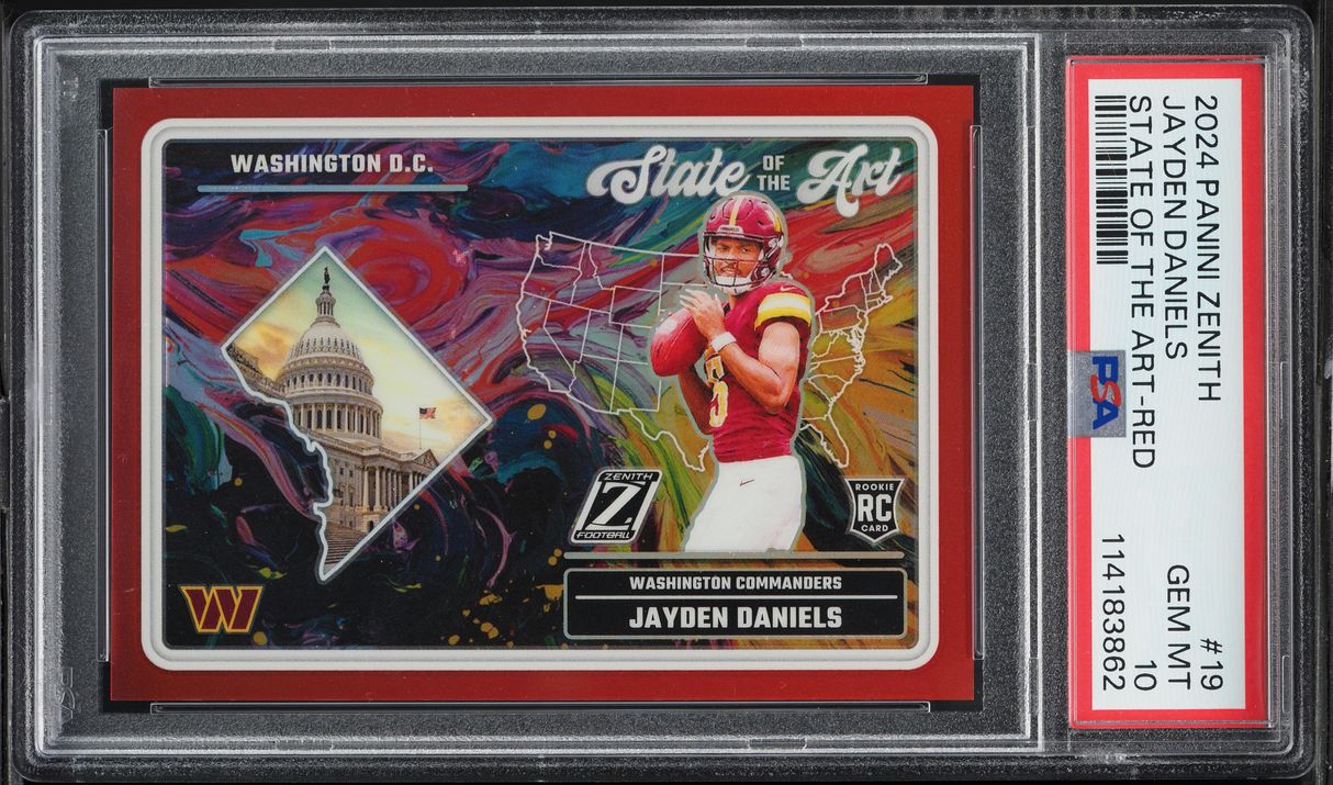 2024 Panini Zenith State Of The Art Red Jayden Daniels ROOKIE /49 #19 ...