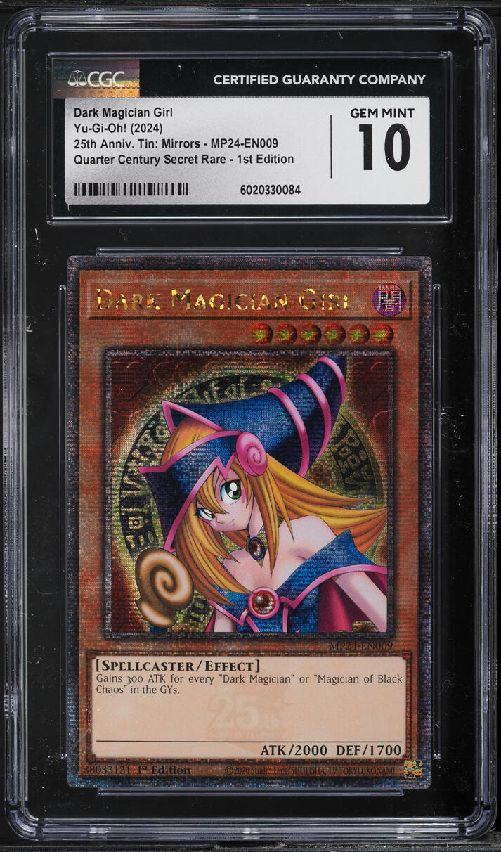2024 Yu-Gi-Oh! 25th Anniversary 1st Ed Dark Magician Girl #MP24-EN009 CGC 10 GEM on Fanatics Collect