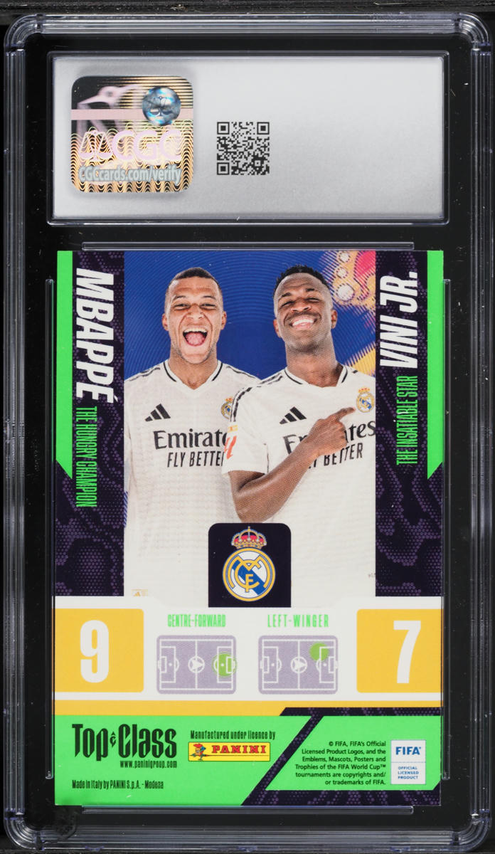 2025 Panini Top Class Kylian Mbappe & Vinicius Jr. #226 CGC 9 MINT on ...