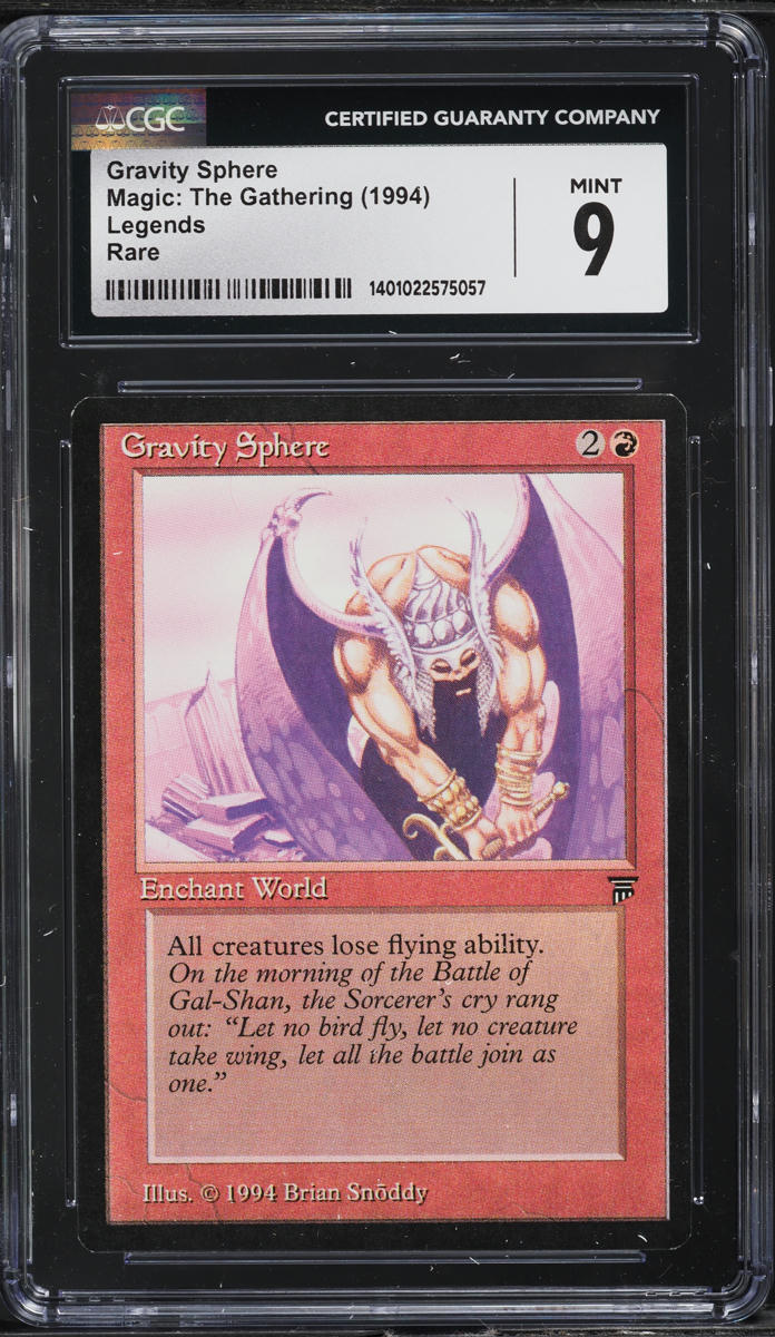 1994 Magic The Gathering MTG Legends Gravity Sphere CGC 9 MINT on ...